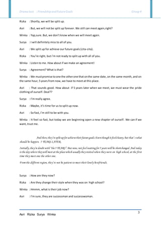 Drama english - 3 sma | DOCX