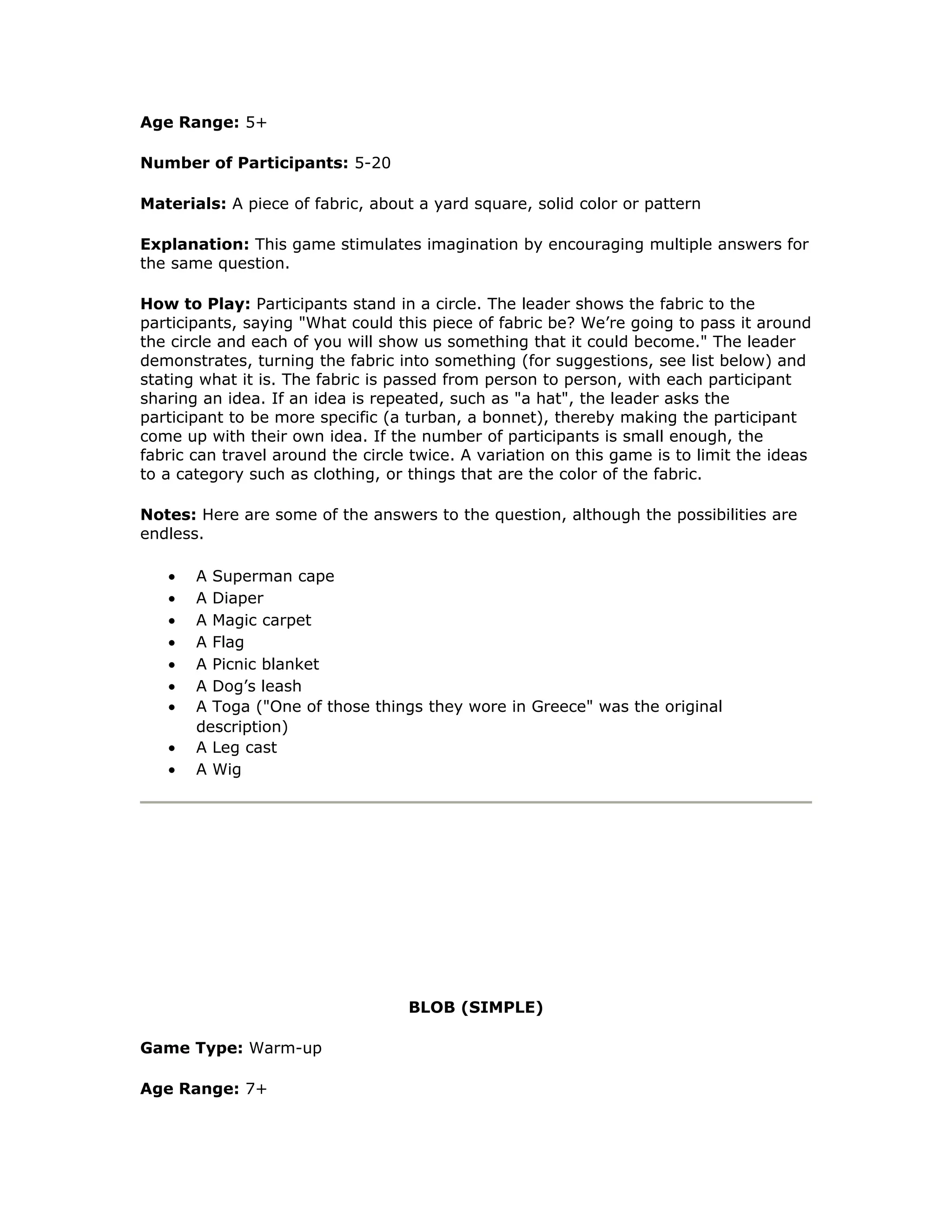 Drama exercises | PDF