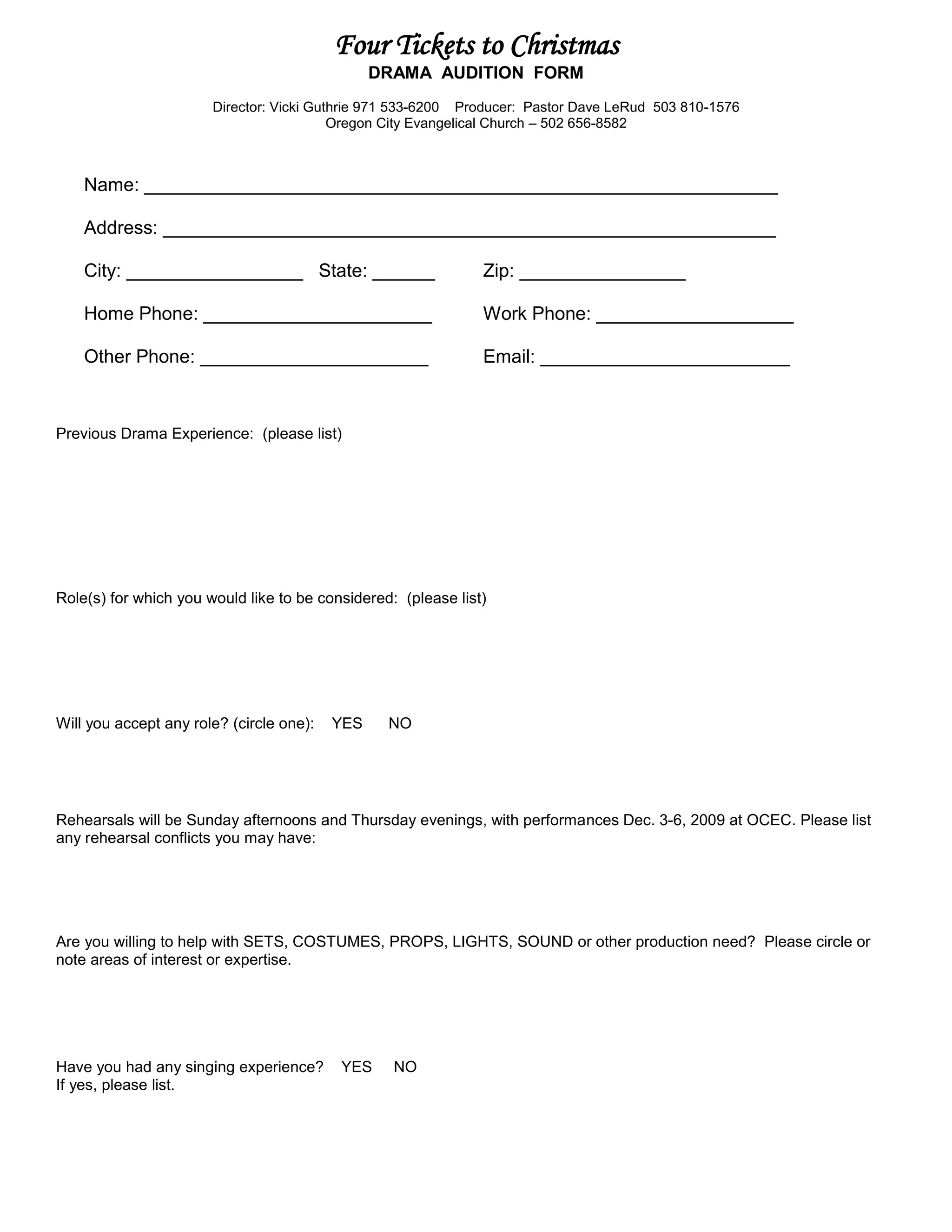 Drama Form 2009 | PDF