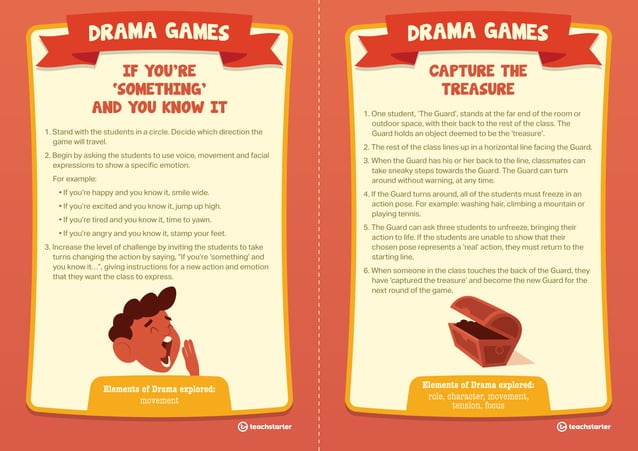 DramaGameTaskCardsFull Ice breakers for elementary school | PPT