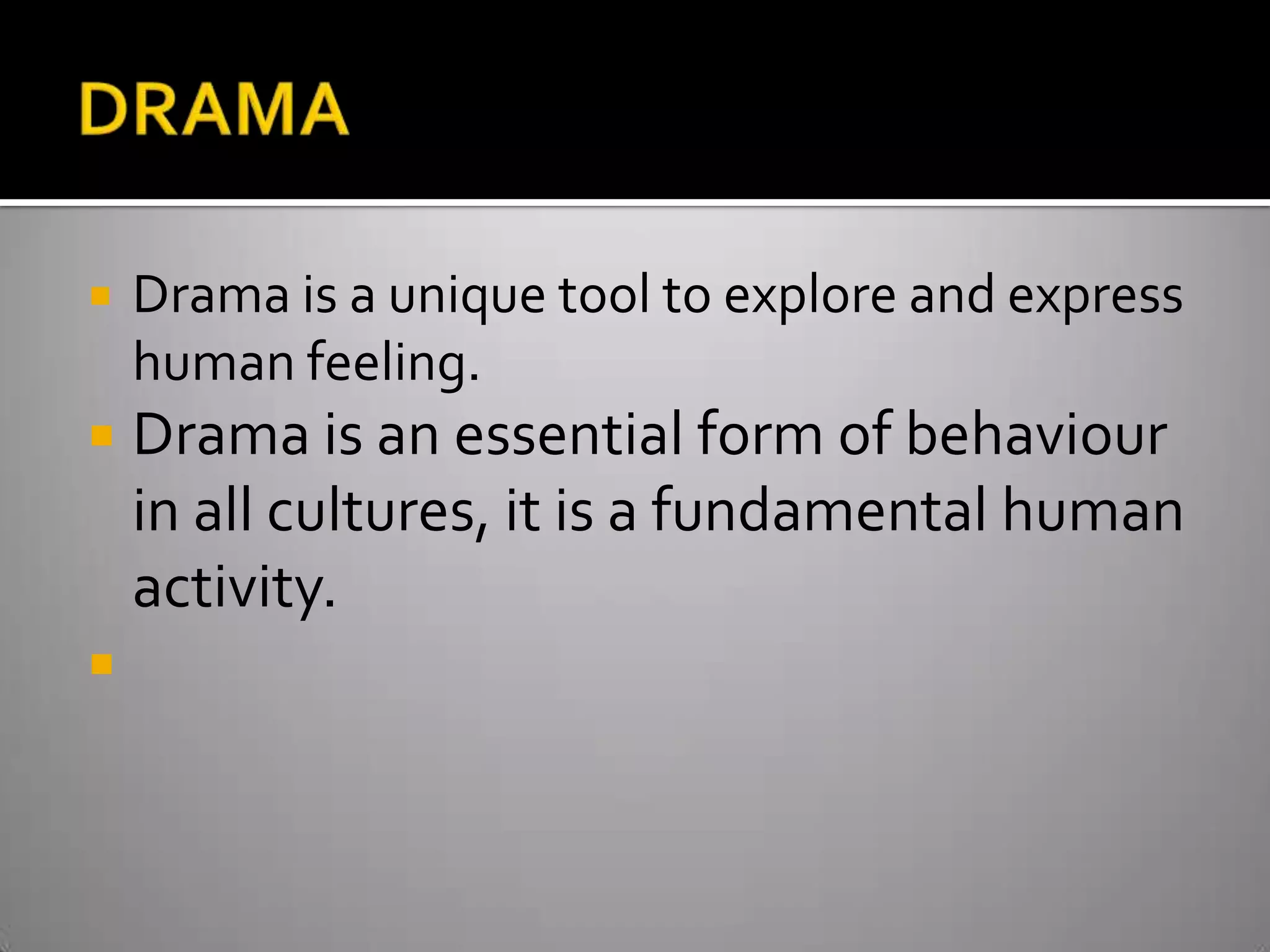 Drama genre | PPTX