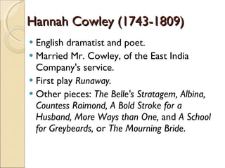 Drama In The 18th Century England | PPT