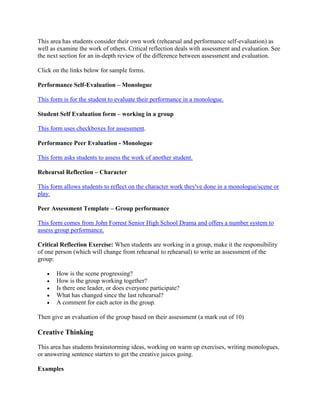 Drama journal | DOCX