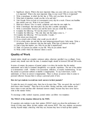 Drama journal | DOCX