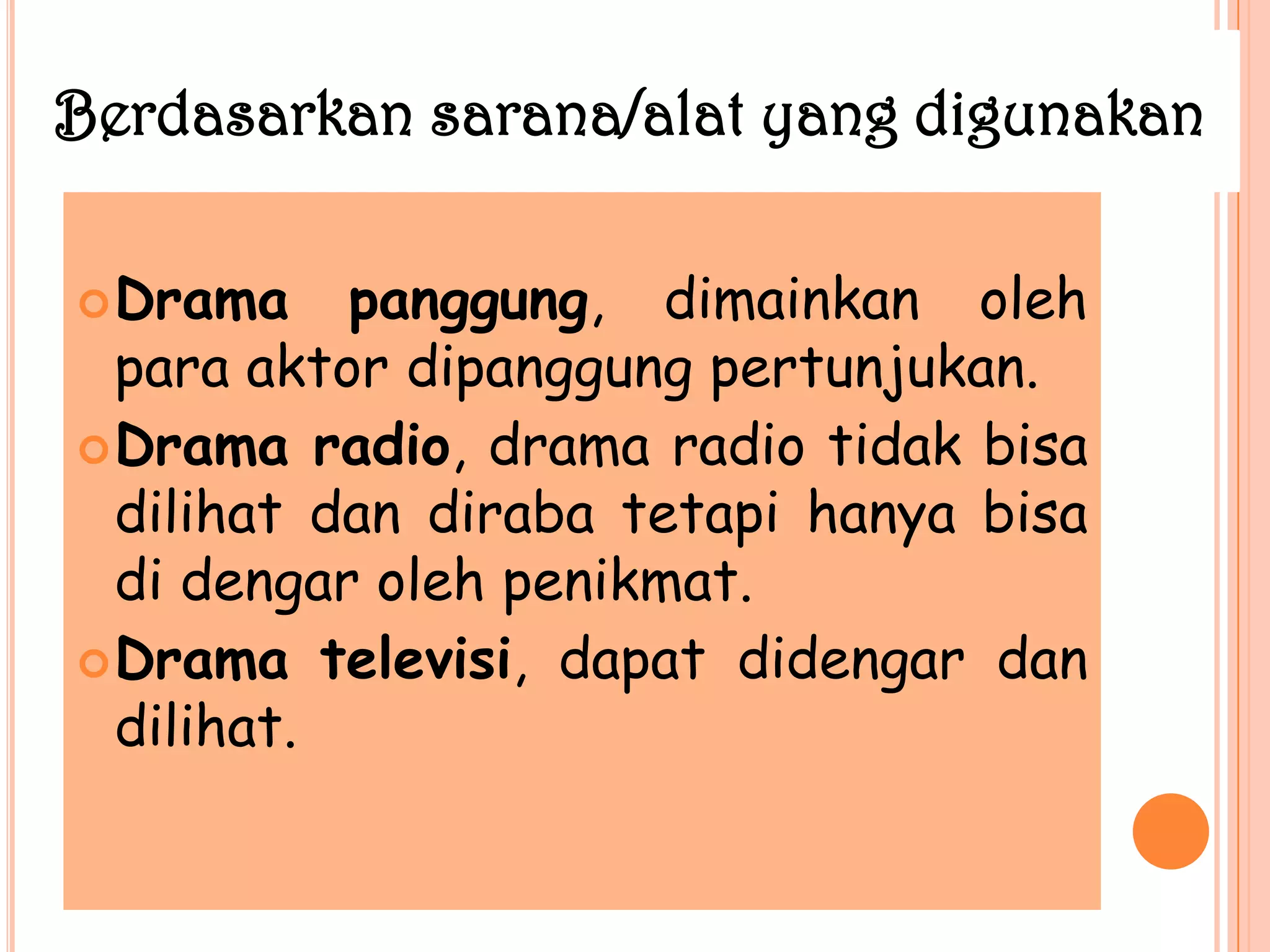 jenis-jenis drama | PPTX