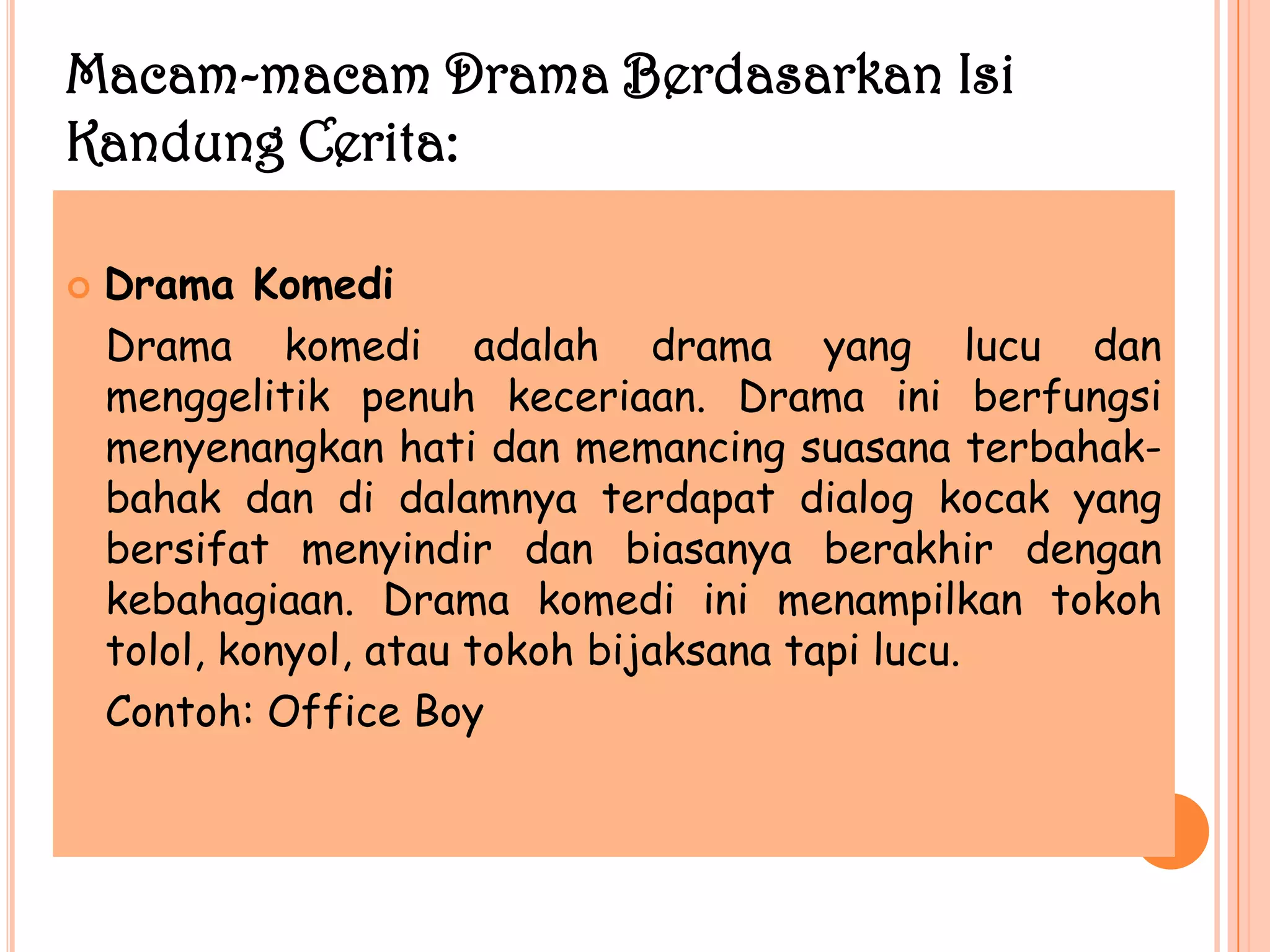 jenis-jenis drama | PPTX