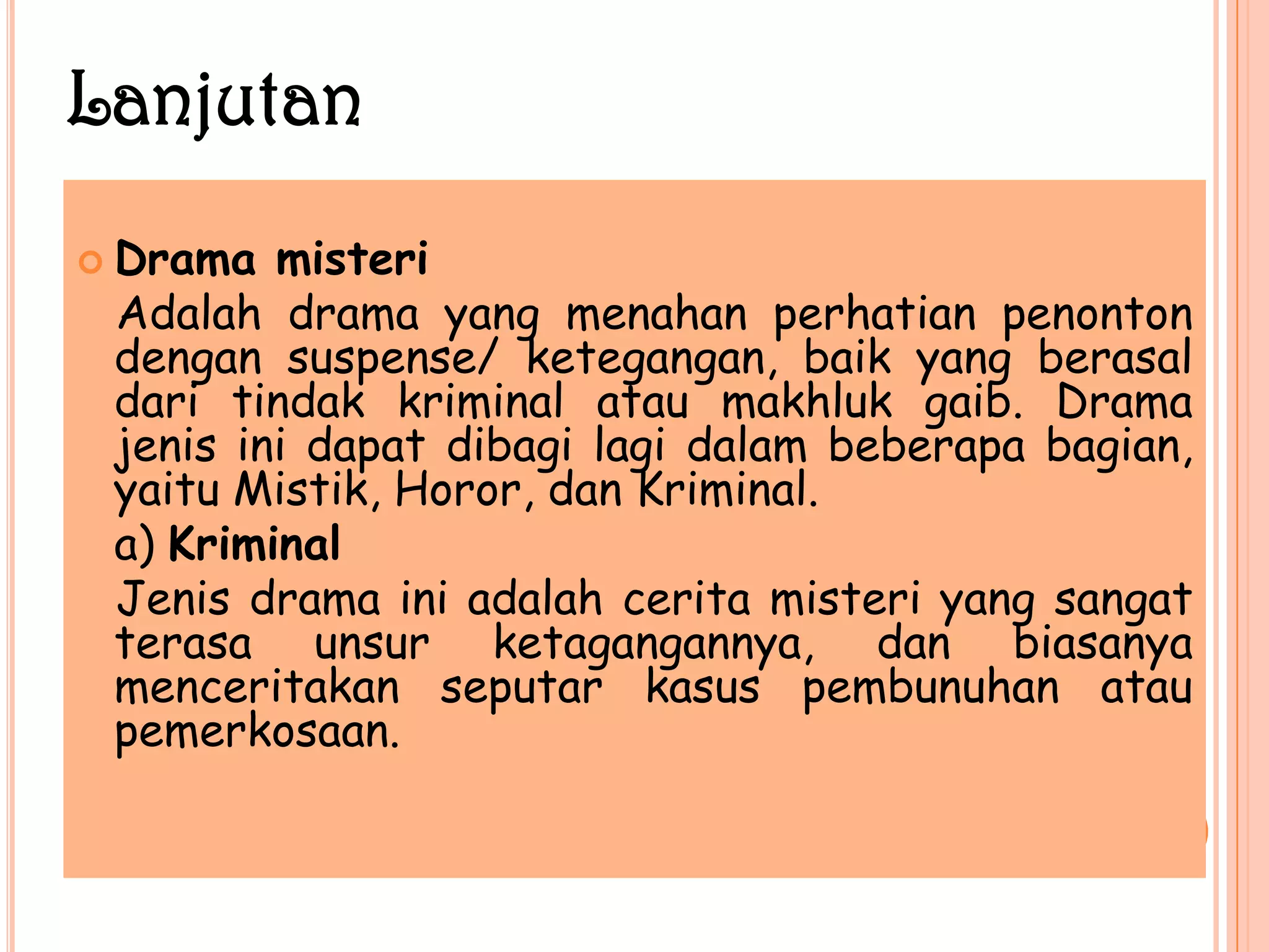 jenis-jenis drama | PPTX