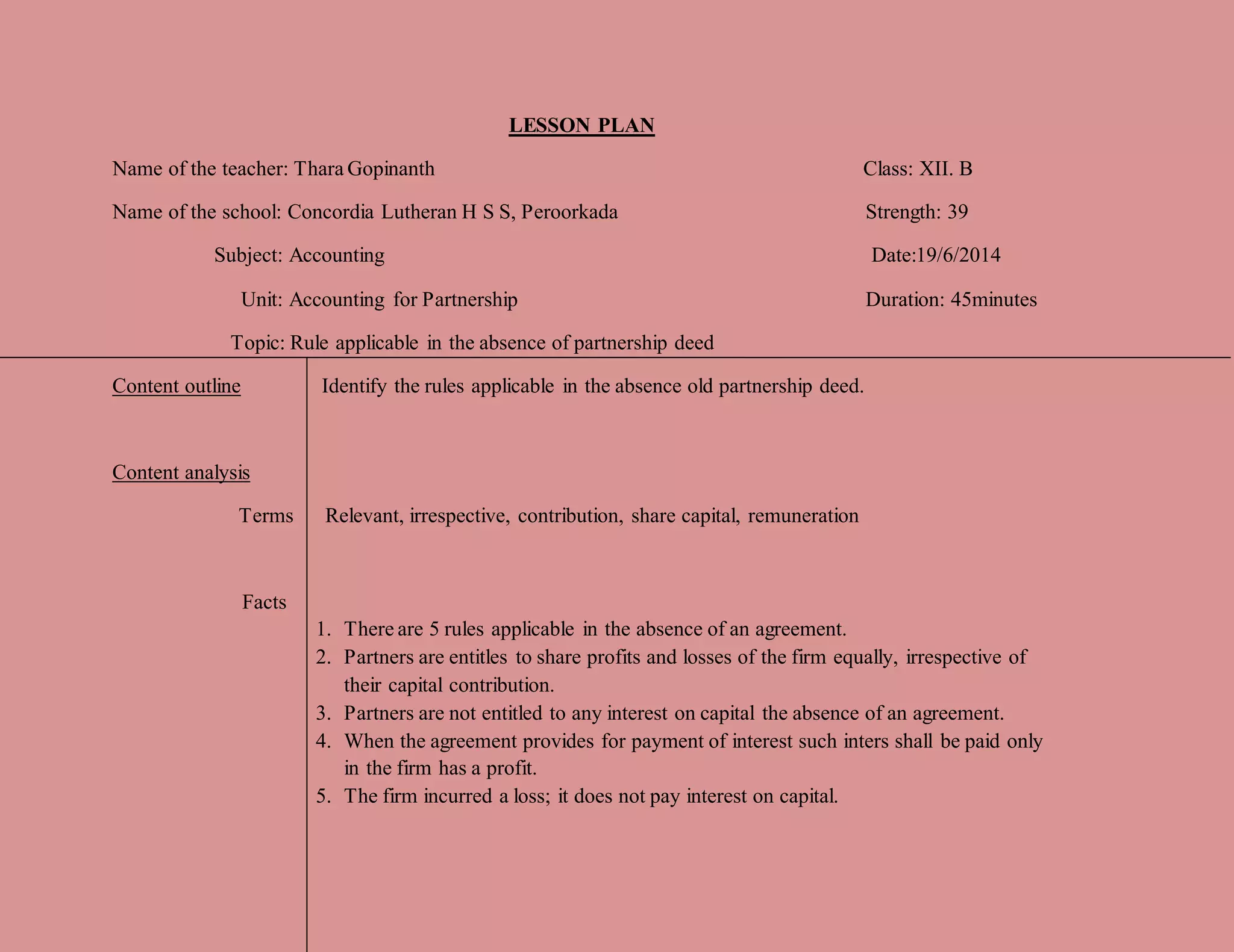 Drama lesson plan | PPT