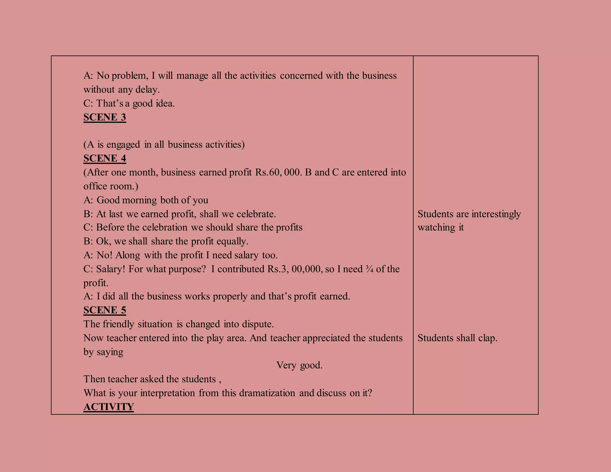 Drama lesson plan | PPT