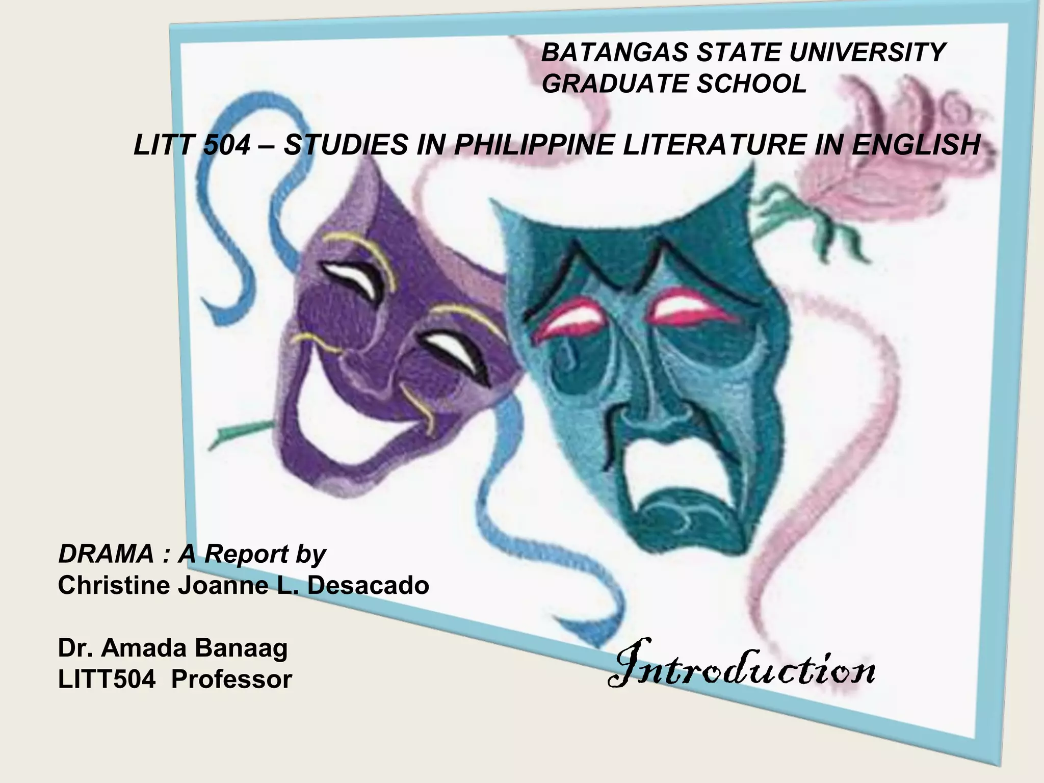 Literature-Drama | PPT