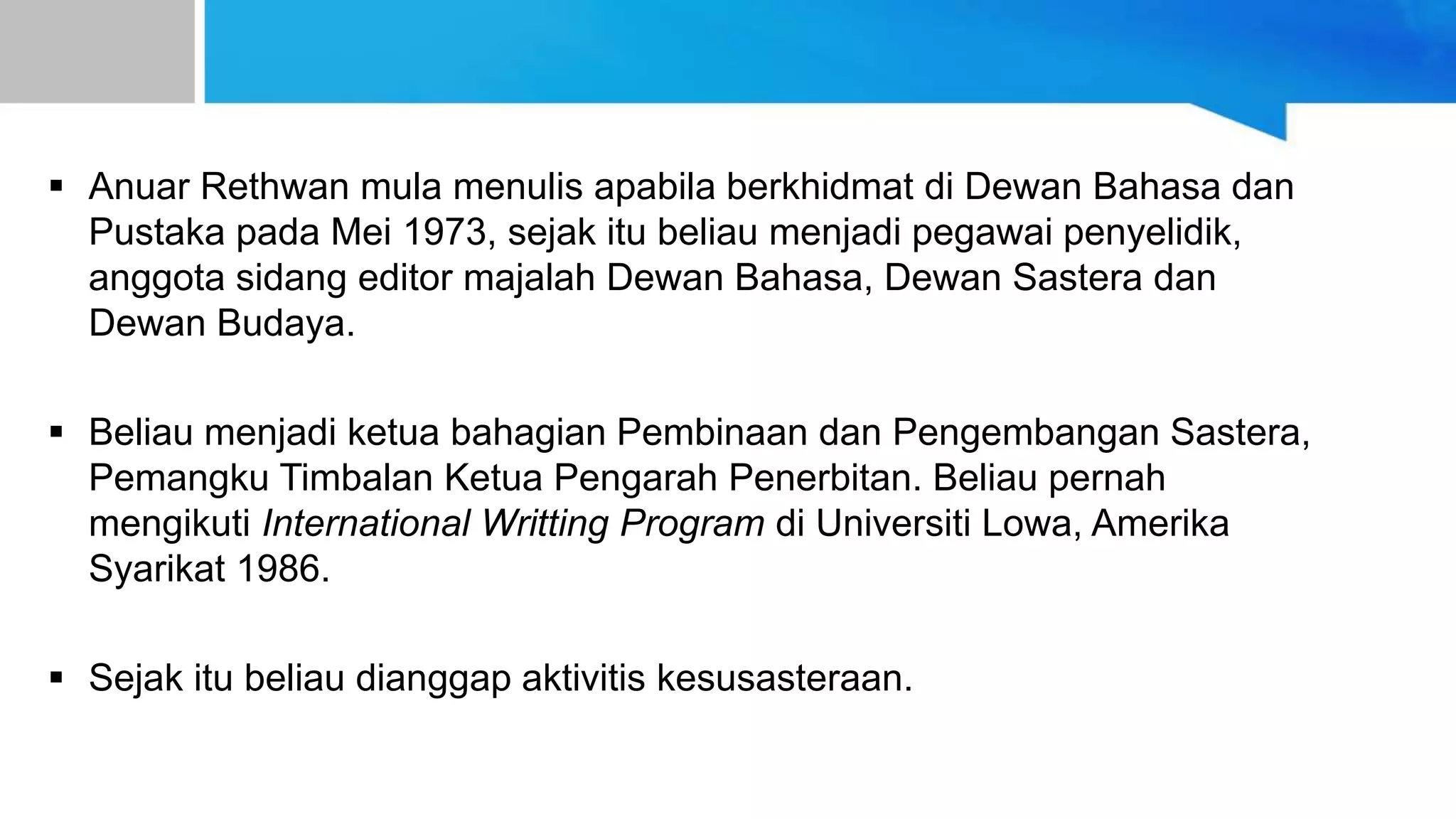 Drama melayu anwar ridhwan | PPT