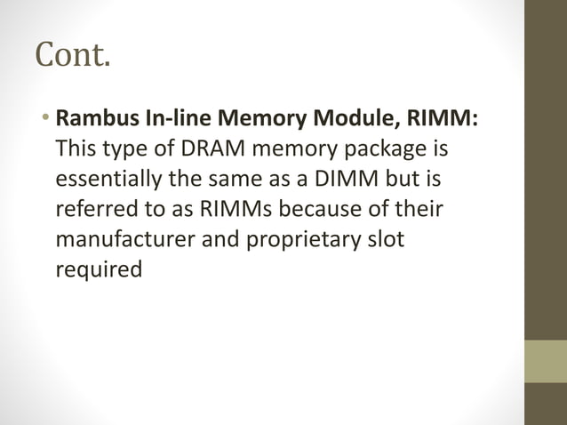Dram and its types | PPT