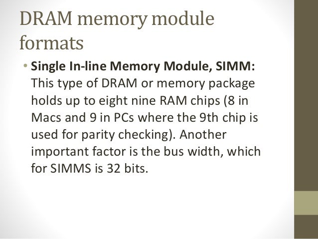 Dram and its types