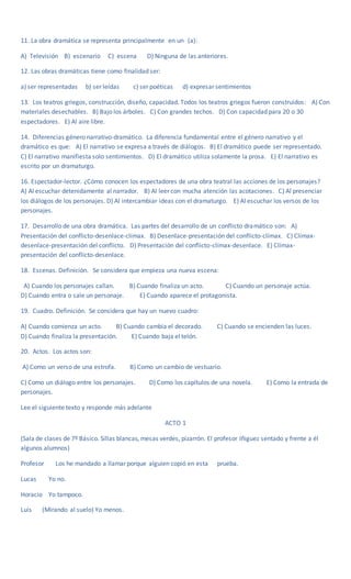 Drama octavo | DOCX