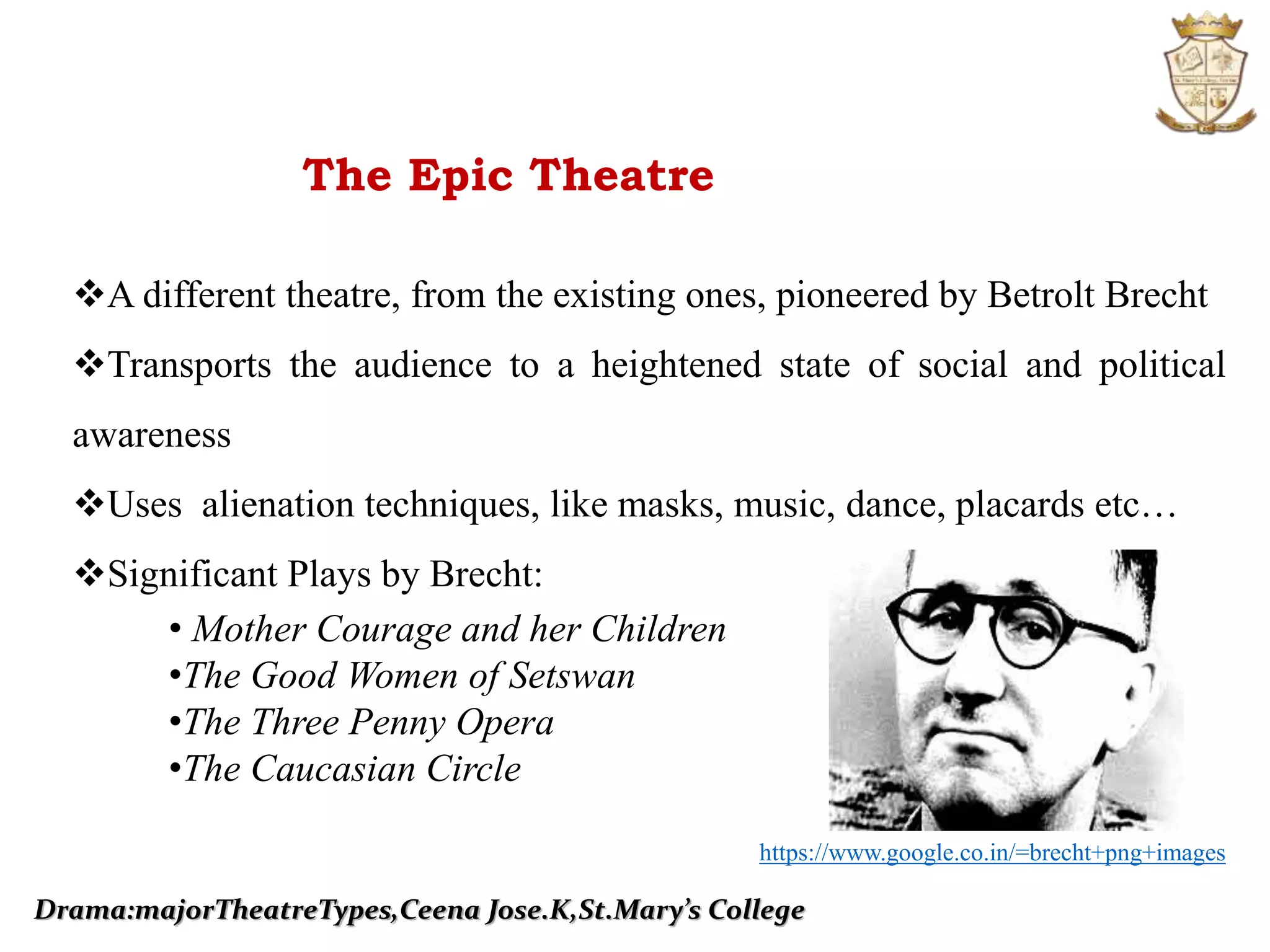 English:Drama: Major Theatre Types | PPTX