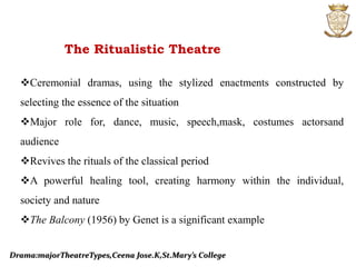 English:Drama: Major Theatre Types | PPTX