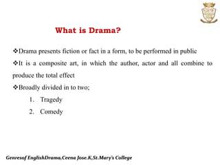 English:Genres of English Drama | PPTX