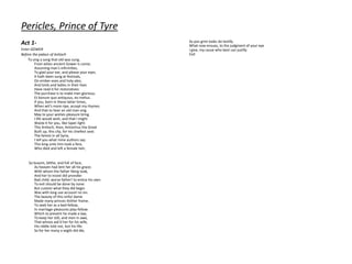 Prologues in Shakespeare | PPTX | Drama | Genres