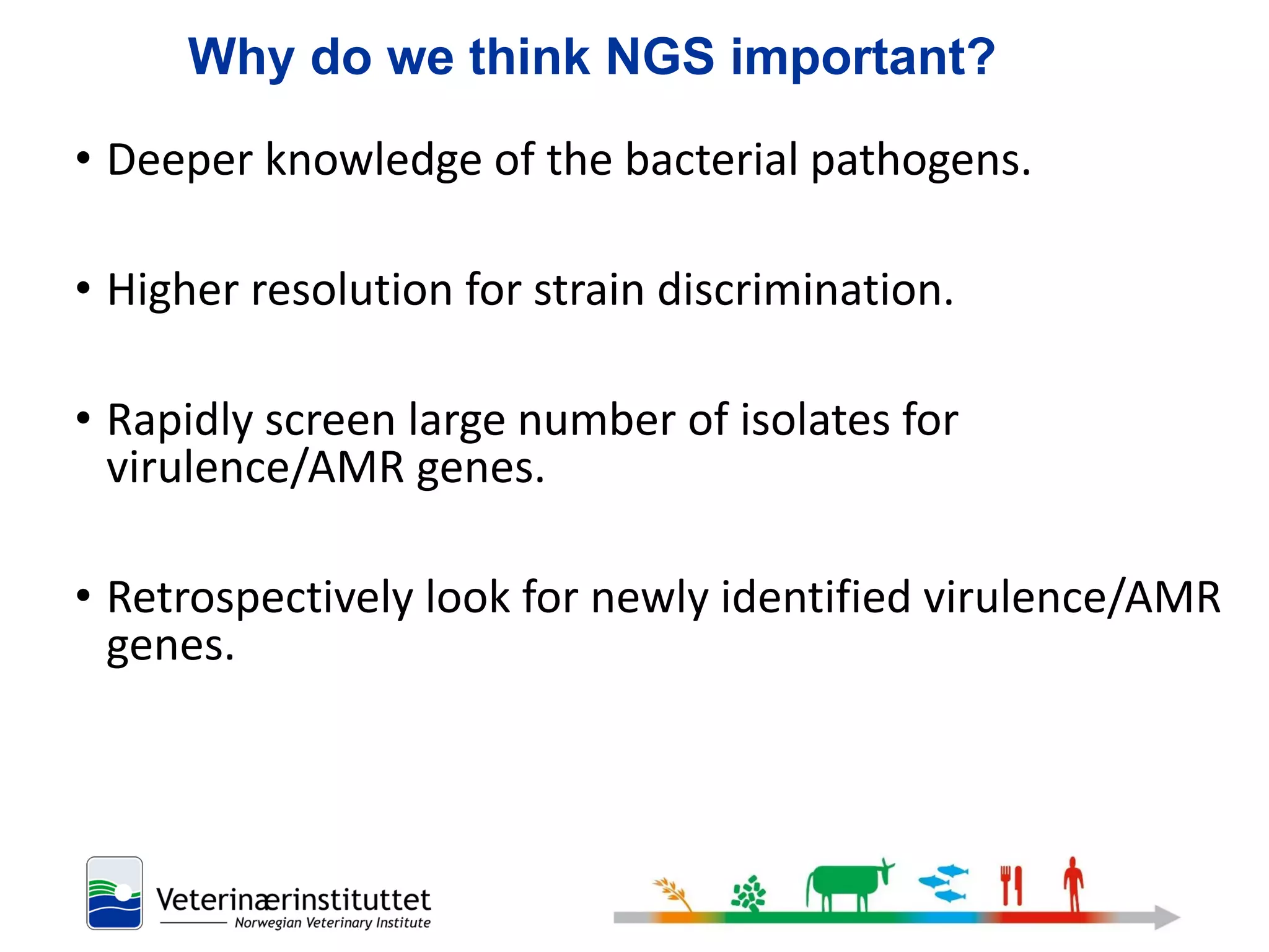 Applications of NGS in surveillance of human and animal pathogens | PPT