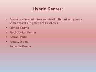 Drama/Coming of Age research | PPTX