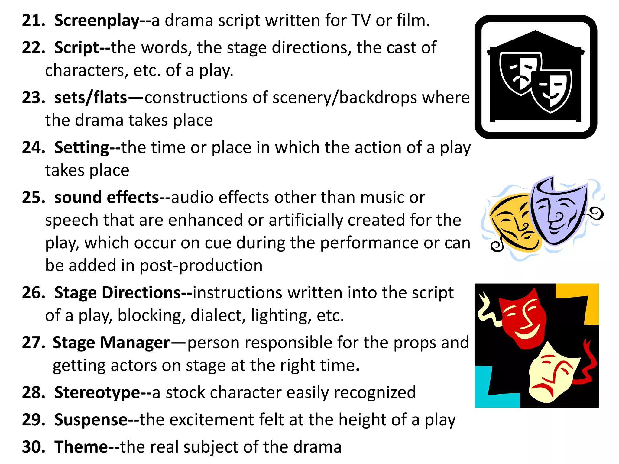 Drama terms | PPTX