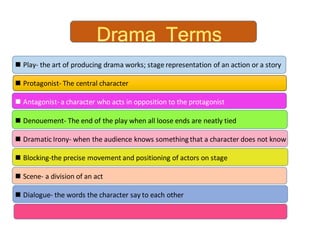 Drama Terms.docx | Drama | Genres
