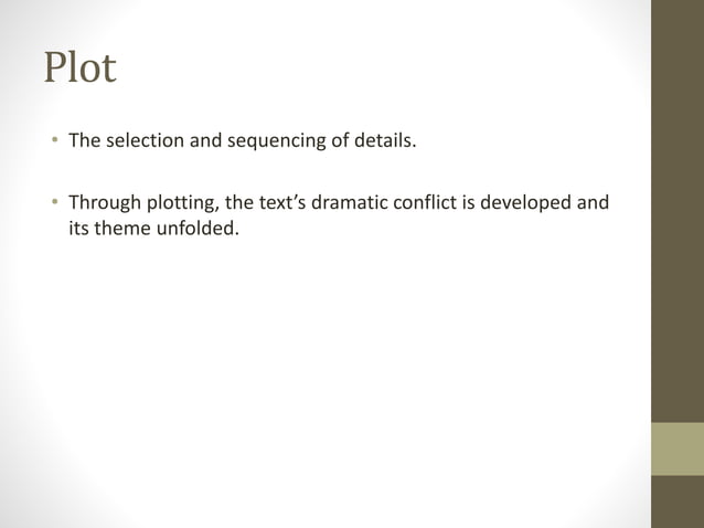 Chronicle, story; drama, theme, and plot: history | PPT