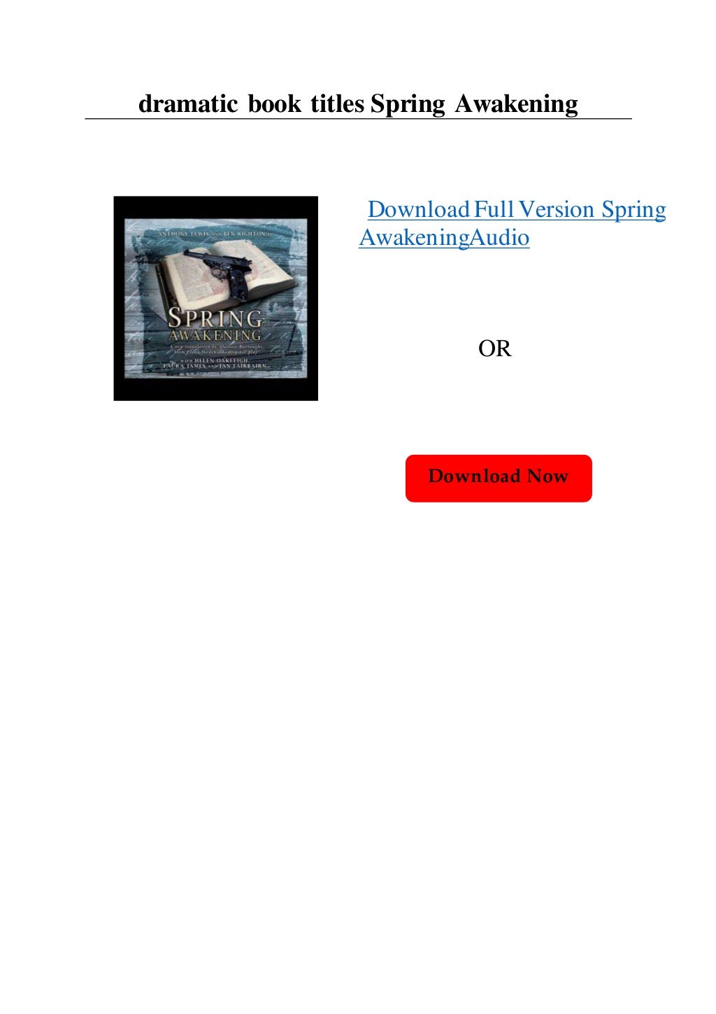 dramatic Book Titles Spring Awakening dramatic-book-titles-spring-awakening