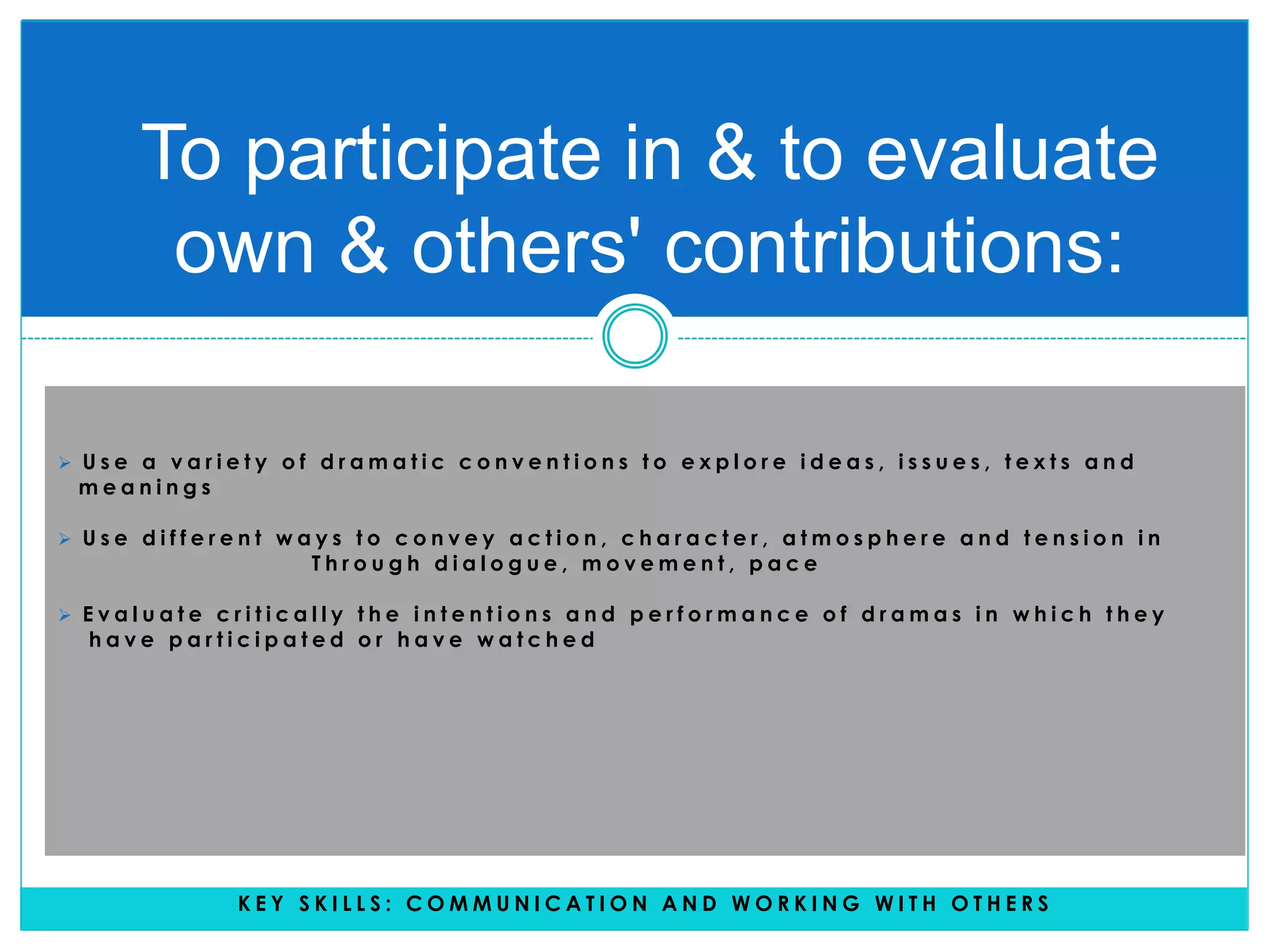 Dramatic conventions | PPTX