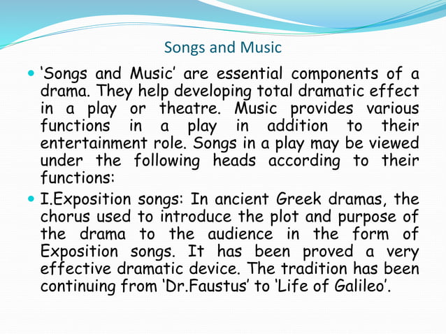 Dramatic devices & techniques | PPTX | Theater | Fine Art