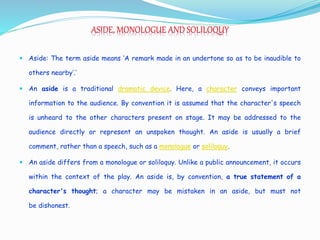 Dramatic devices & techniques | PPTX