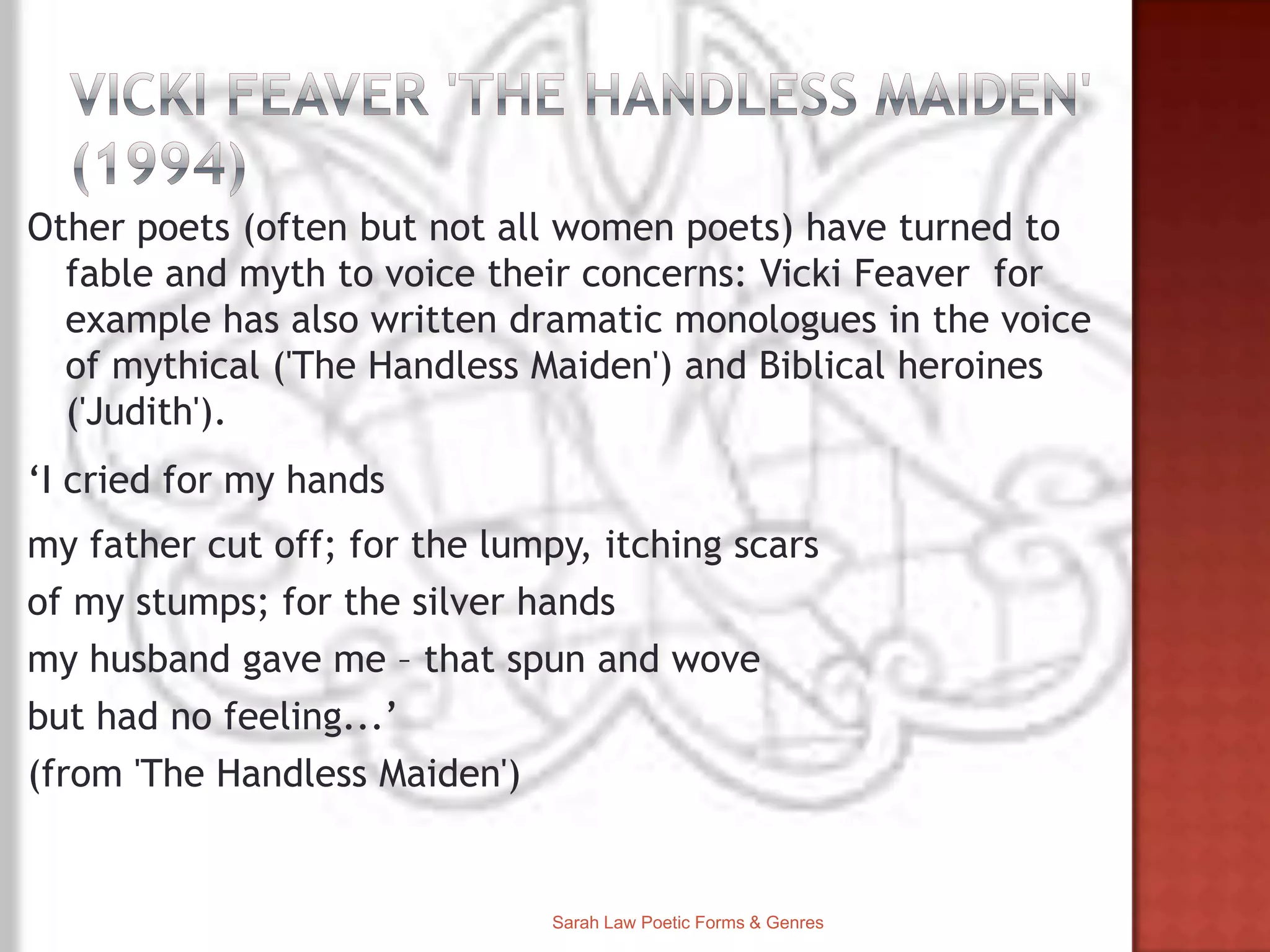 Dramatic monologue | PPTX