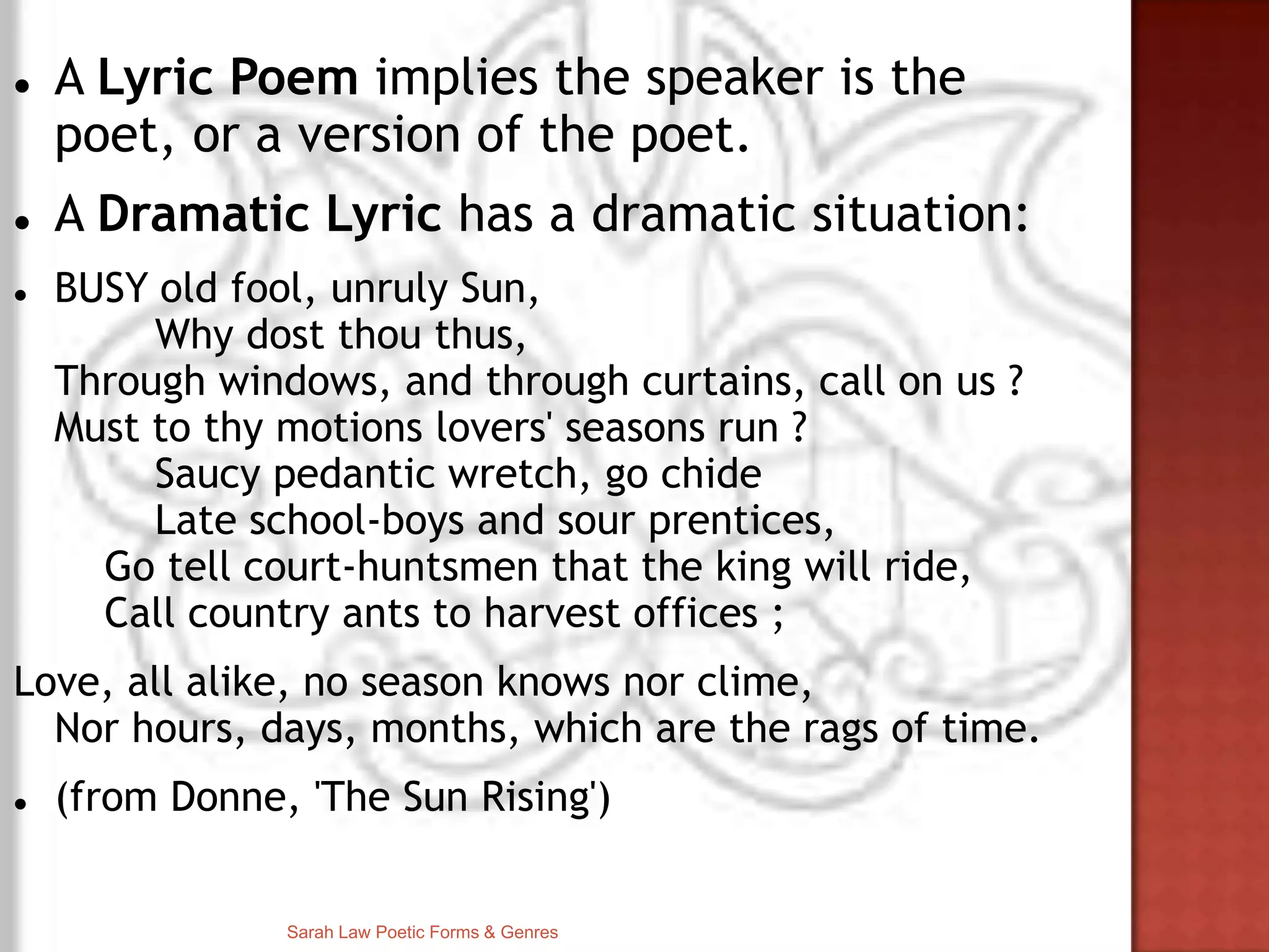 Dramatic monologue | PPTX