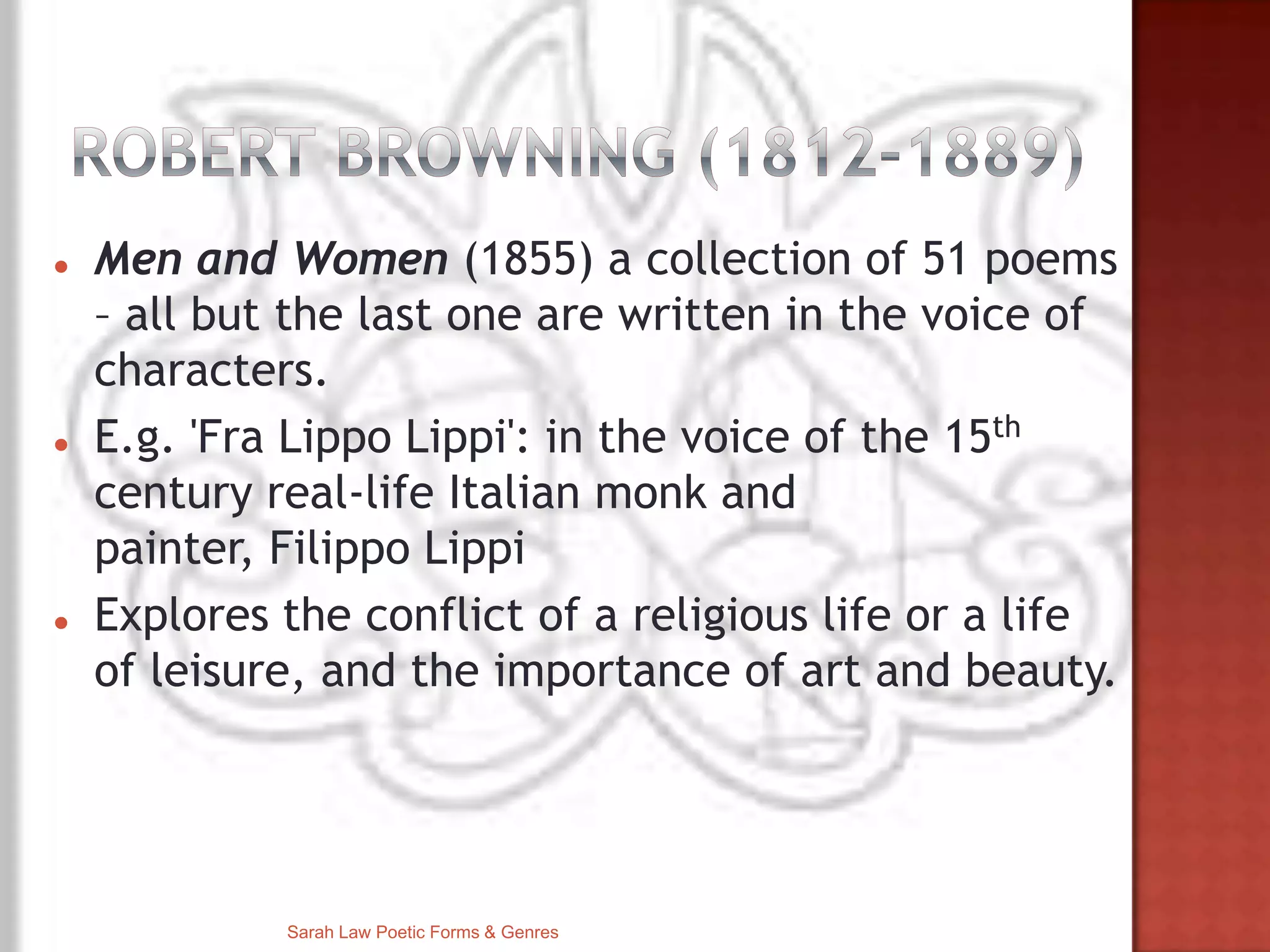 Dramatic monologue | PPTX