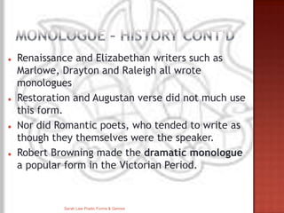 Dramatic monologue | PPTX