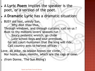 Dramatic monologue | PPTX | Genres