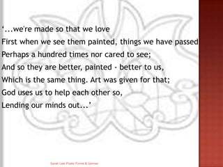 Dramatic Monologue Examples