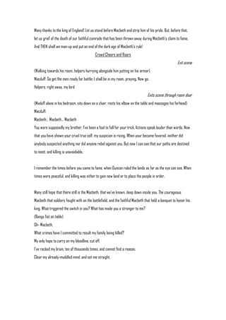 English Dramatic monologue | DOCX
