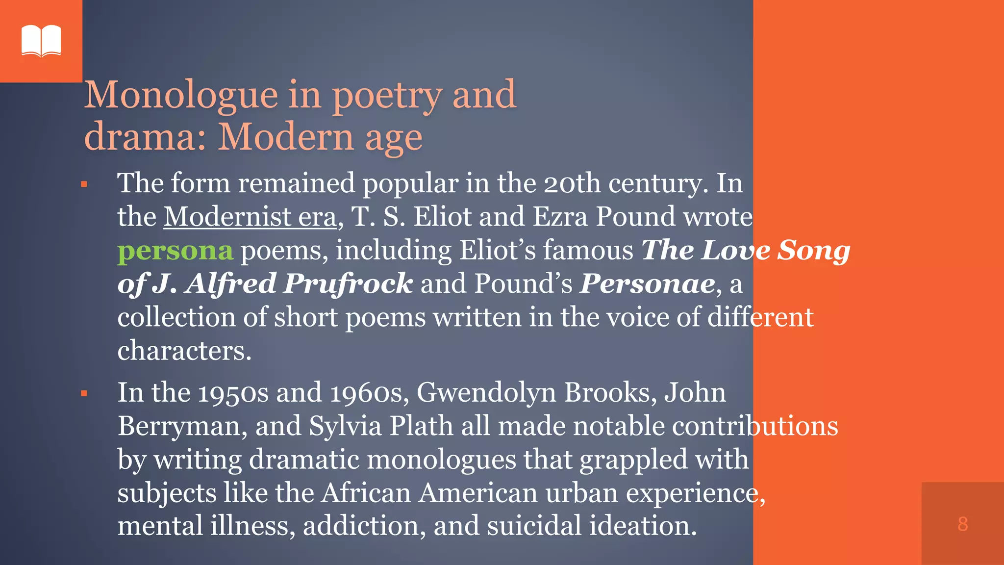 Dramatic monologue | PPTX