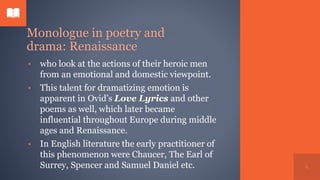 Dramatic monologue | PPTX