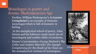 Dramatic monologue | PPTX