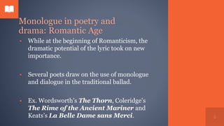 Dramatic monologue | PPTX