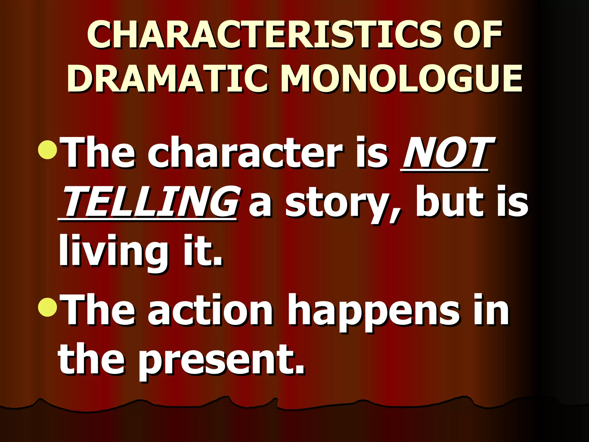 Dramatic Monologue 2 | PPT