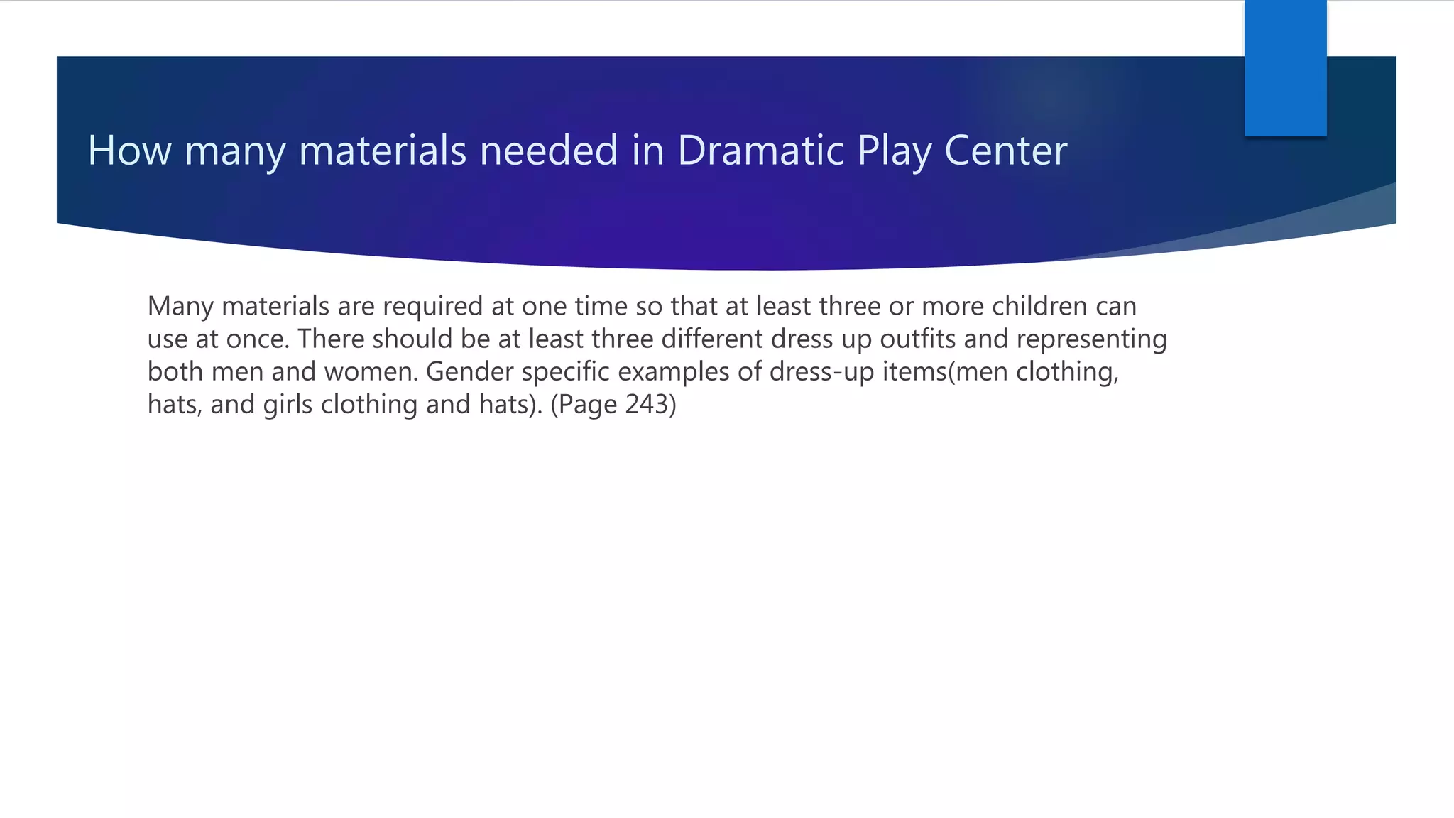 Dramatic Play by Patricia | PPT