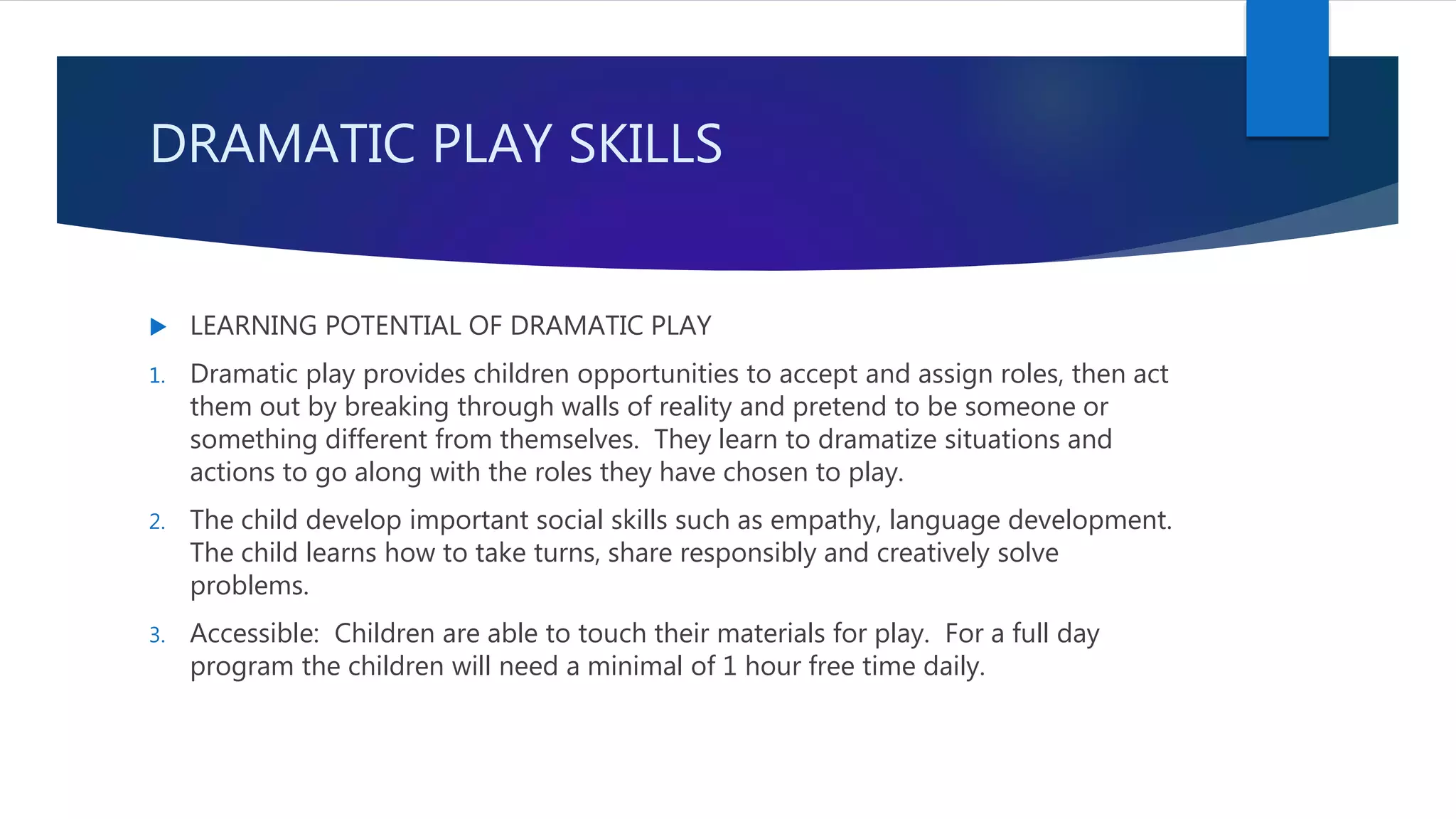 Dramatic Play by Patricia | PPT