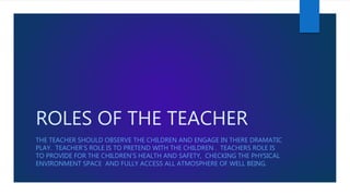 Dramatic Play by Patricia | PPT