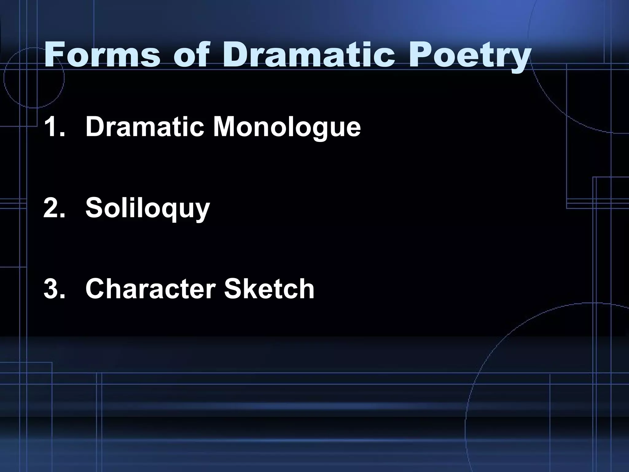 Dramatic poetry | PPT