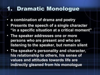 Dramatic poetry | PPT