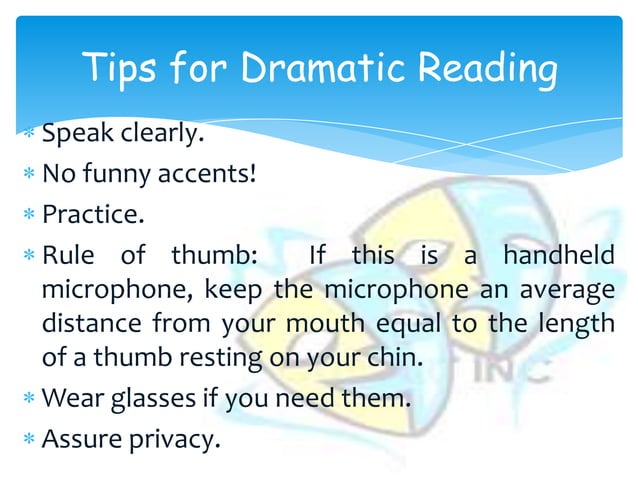 Dramatic reading | PPT