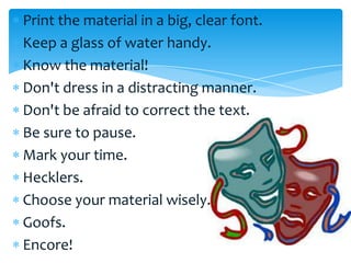 Dramatic reading | PPTX